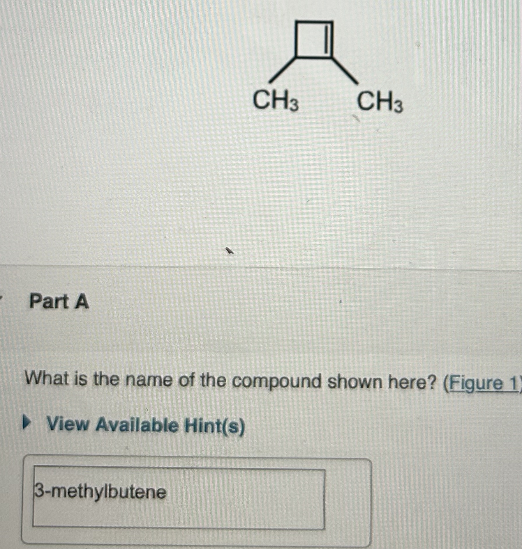 Solved What is the name of the compound shown here? (Figure | Chegg.com