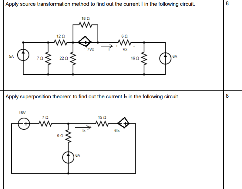 Solved Apply source transformation method to find out the | Chegg.com