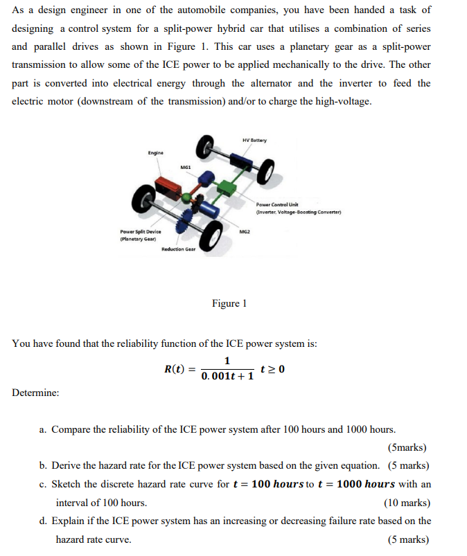 Solved As a design engineer in one of the automobile | Chegg.com