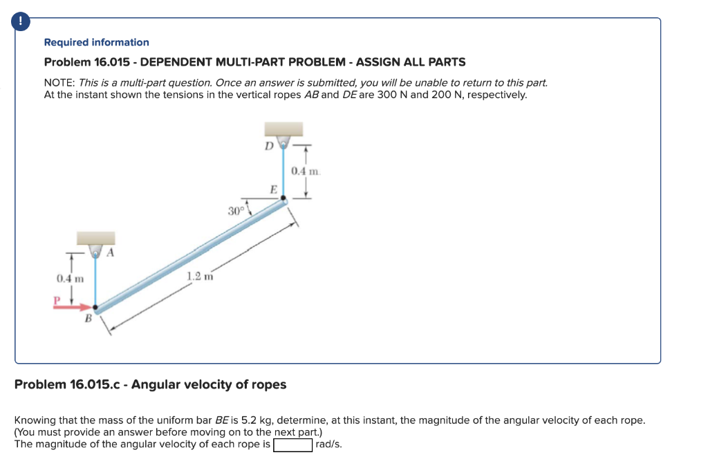 Solved Required information Problem 16.015 - DEPENDENT | Chegg.com