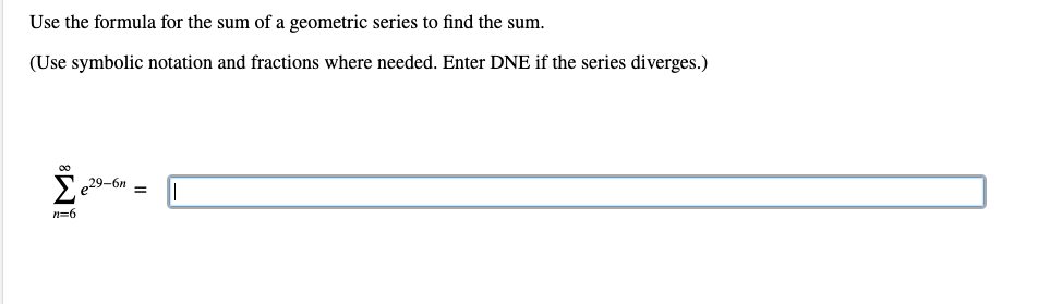 Solved Use the formula for the sum of a geometric series to | Chegg.com