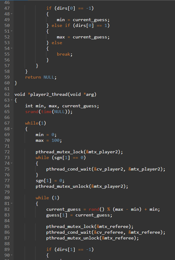 Solved I need help fixing this simulating guessing game with | Chegg.com