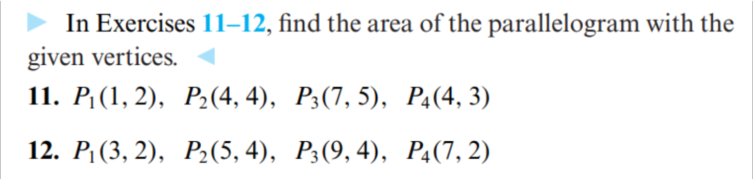 Solved In Exercises 11−12, find the area of the | Chegg.com