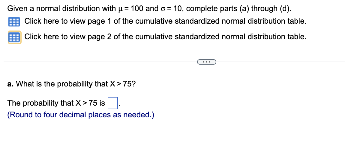 Solved Cumulative standardized normal distribution table | Chegg.com