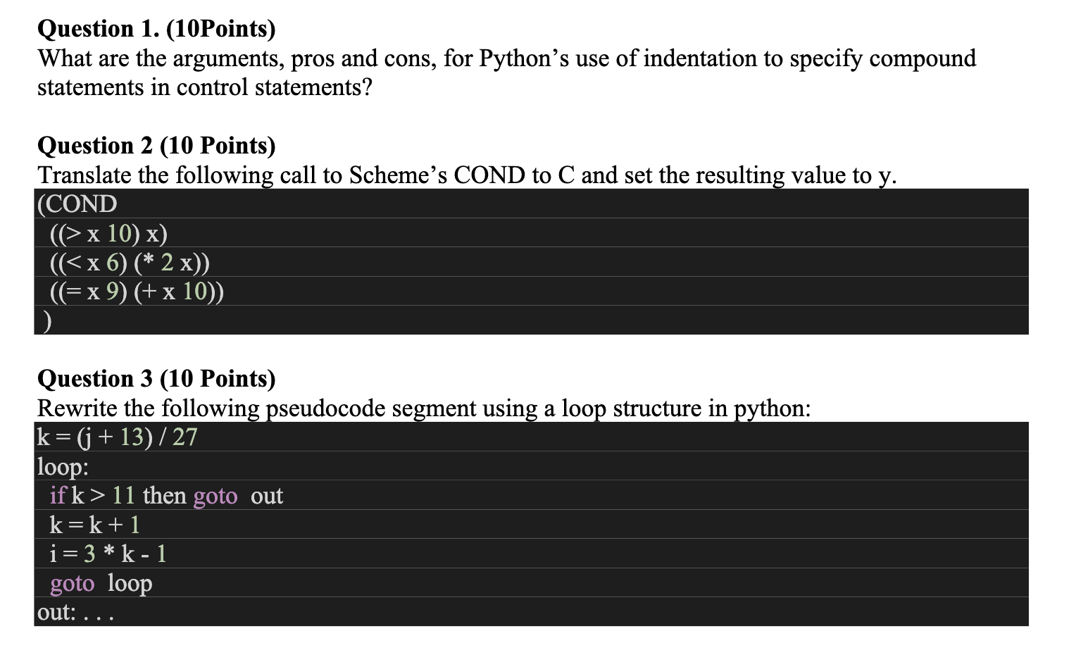 Solved Question 1. (10Points) What are the arguments, pros | Chegg.com