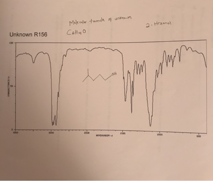 Solved Attach the IR SPECTRUM WITH THE PEAKS LABELED TO | Chegg.com