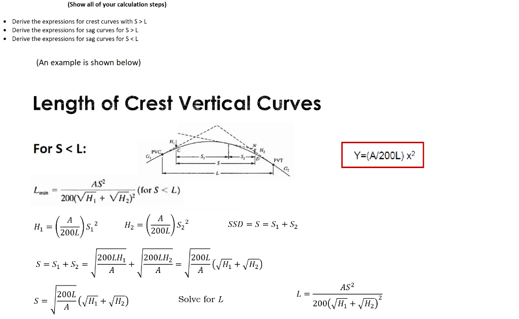 Solved (Show all of your calculation steps) Derive the | Chegg.com
