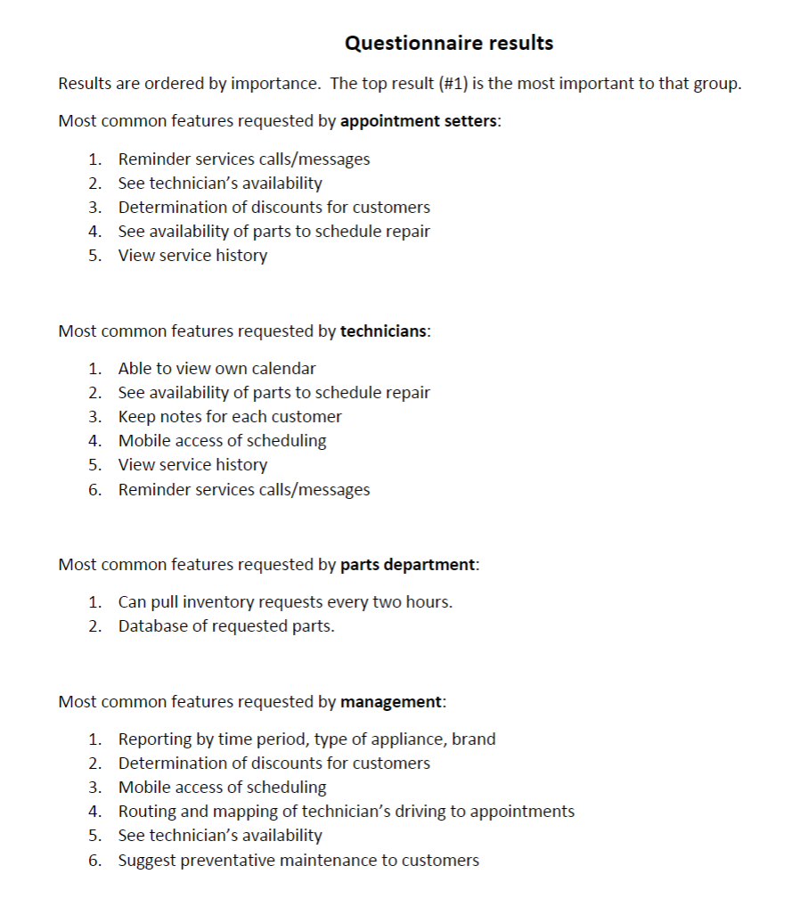 Appliance Warehouse Case Assignment ** I really need | Chegg.com