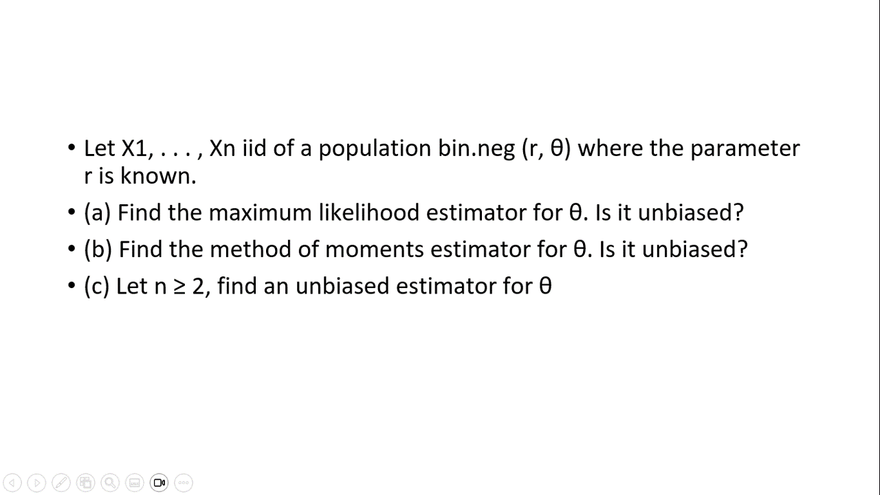 - Let X1,…,Xn iid of a population bin.neg (r,θ) where | Chegg.com