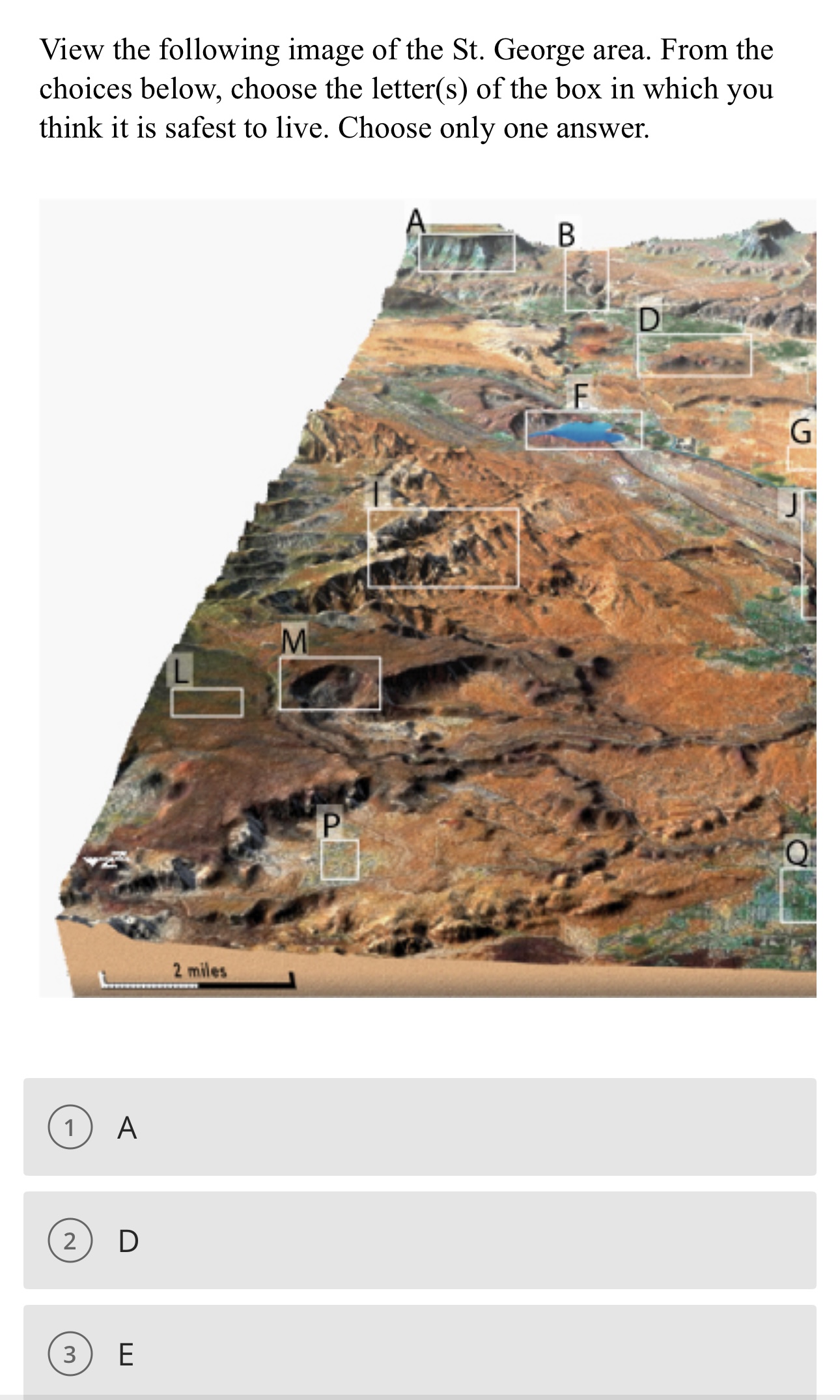 Solved View the following image of the St. George area. From | Chegg.com