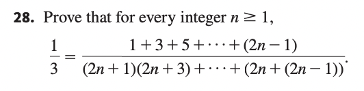 Solved 28. Prove that for every integer n≥1, | Chegg.com