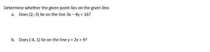 Solved Determine whether the given point lies on the given | Chegg.com