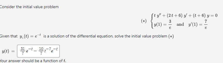 Solved Consider the initial value problem (*) | Chegg.com
