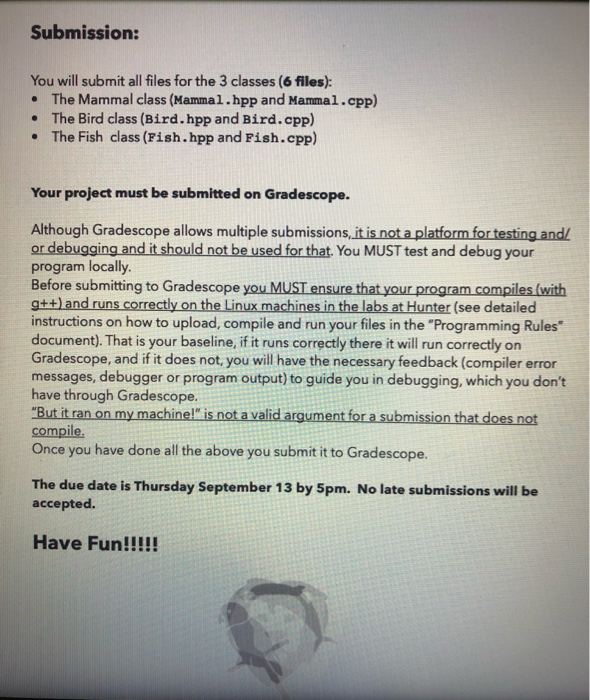 Solved Project 2: Inheritance Project will build on Project1 | Chegg.com