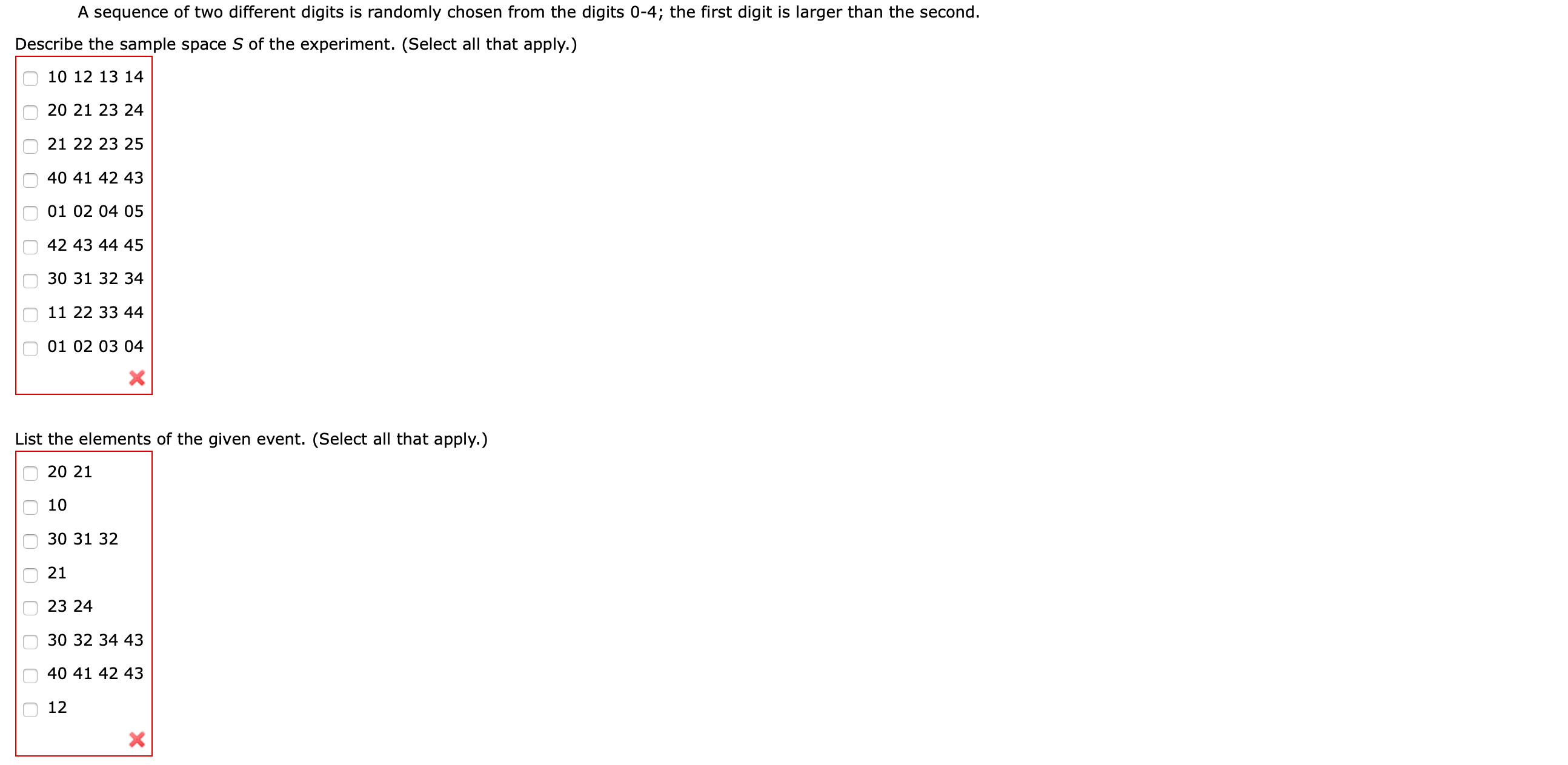 Solved A Sequence Of Two Different Digits Is Randomly Chosen 5759