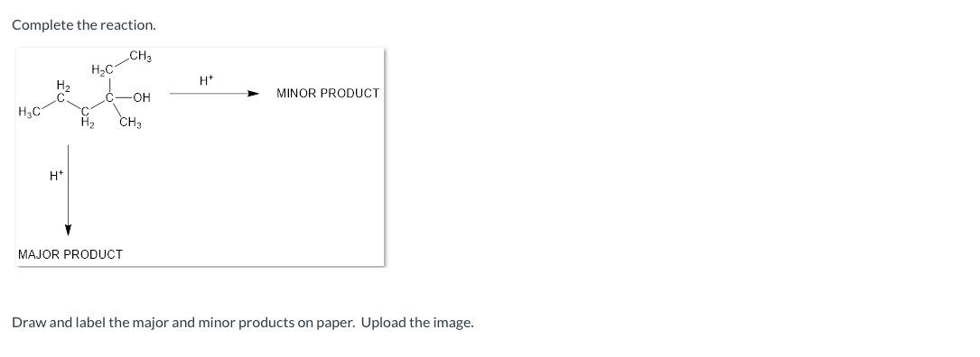 Solved Complete the reaction. Hor-CH h H2CH* Ć -OH – 4 CH₂ | Chegg.com