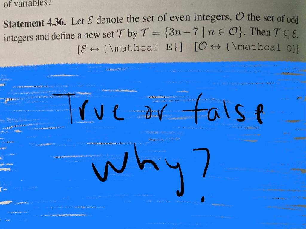 Solved Statement 4.36. Let E denote the set of even | Chegg.com