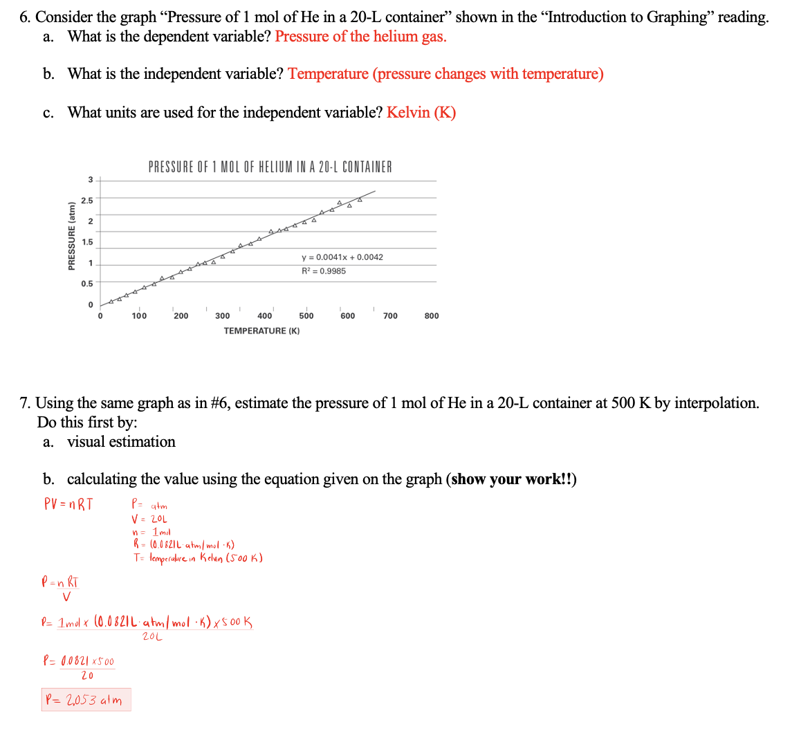 PLEASE ONLY ANSWER 7A ﻿Consider the graph "Pressure | Chegg.com