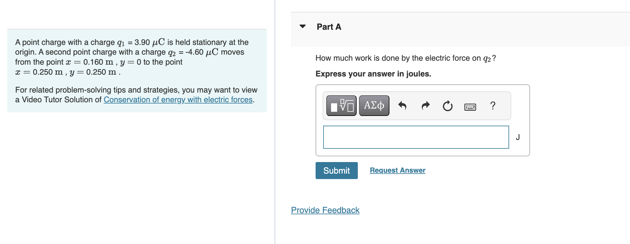 Solved A point charge with a charge q1=3.90μC ﻿is held | Chegg.com