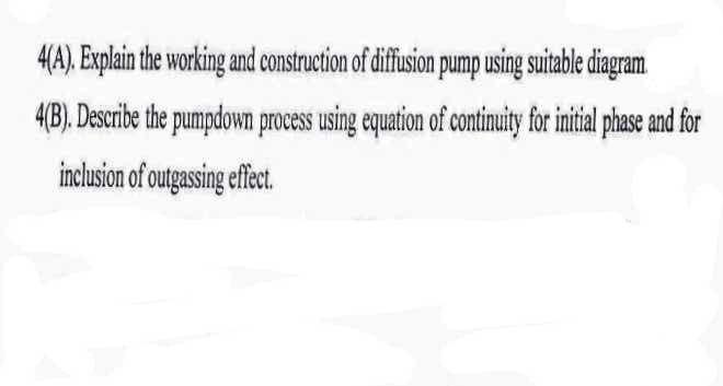 Solved 4(A) . Explain the working and construction of | Chegg.com