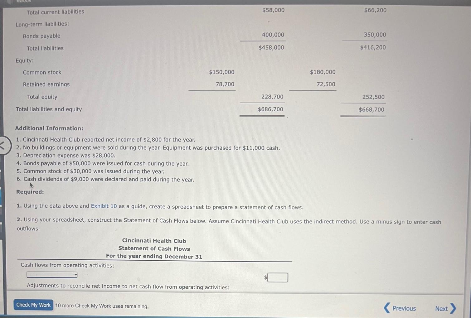 Additional Information: 1. Cincinnati Health Club | Chegg.com