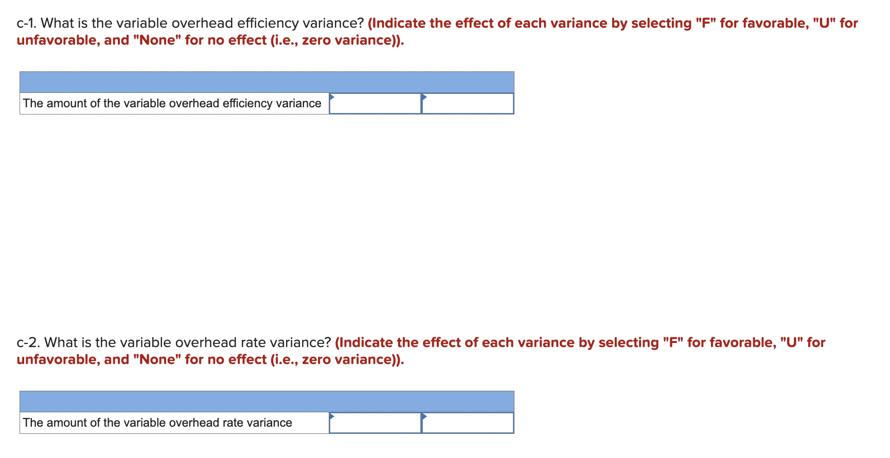 Chapter 9: Applying Excel Data Exhibit 9-9: Standard | Chegg.com