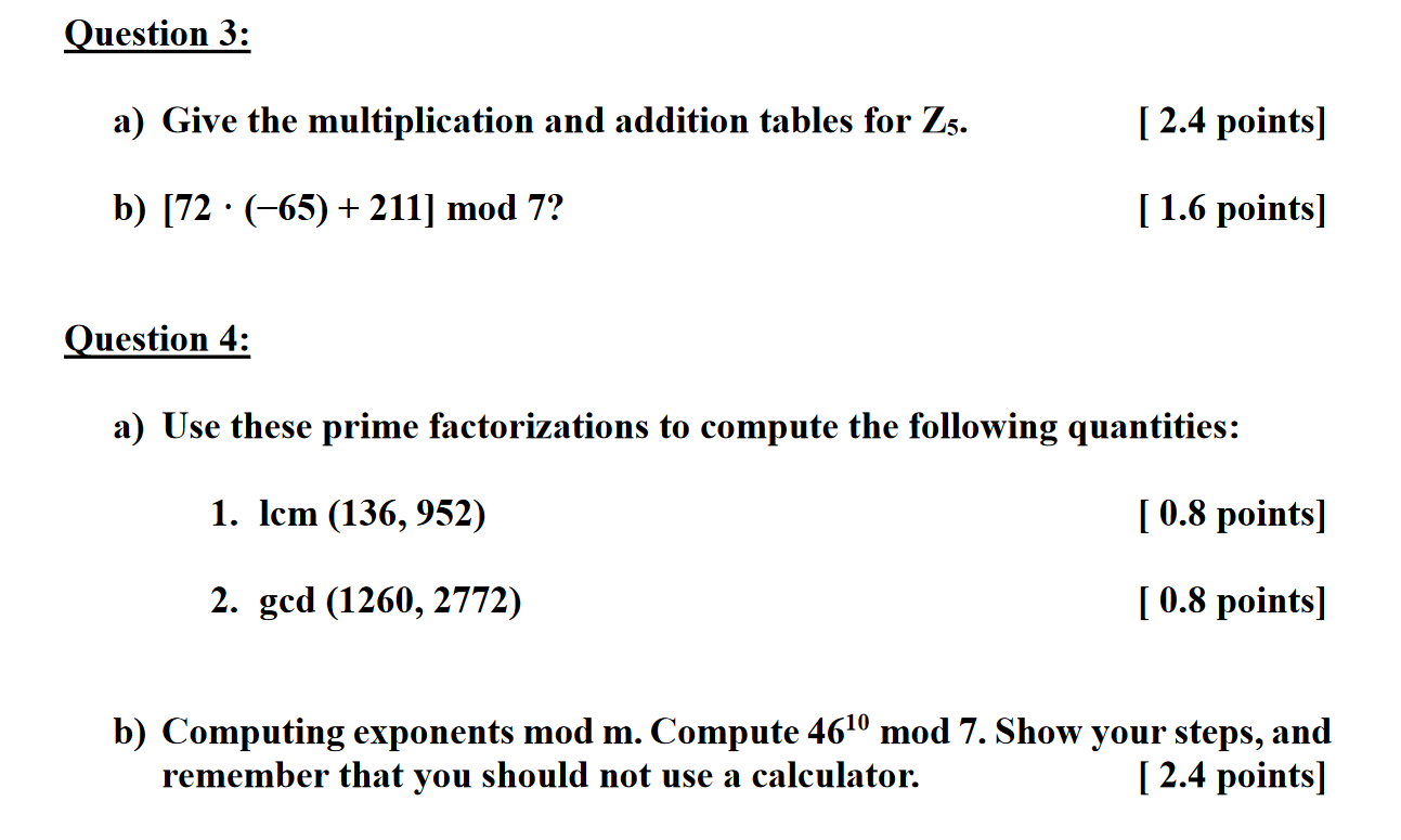 Solved a) Give the multiplication and addition tables for | Chegg.com