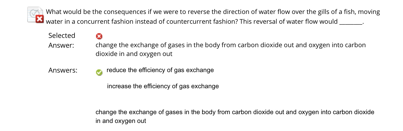 Solved Can you please explain why the wrong answer(red X) is | Chegg.com