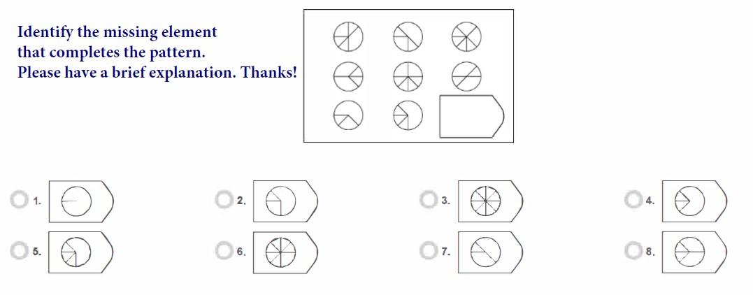 Solved Identify the missing element that completes the | Chegg.com