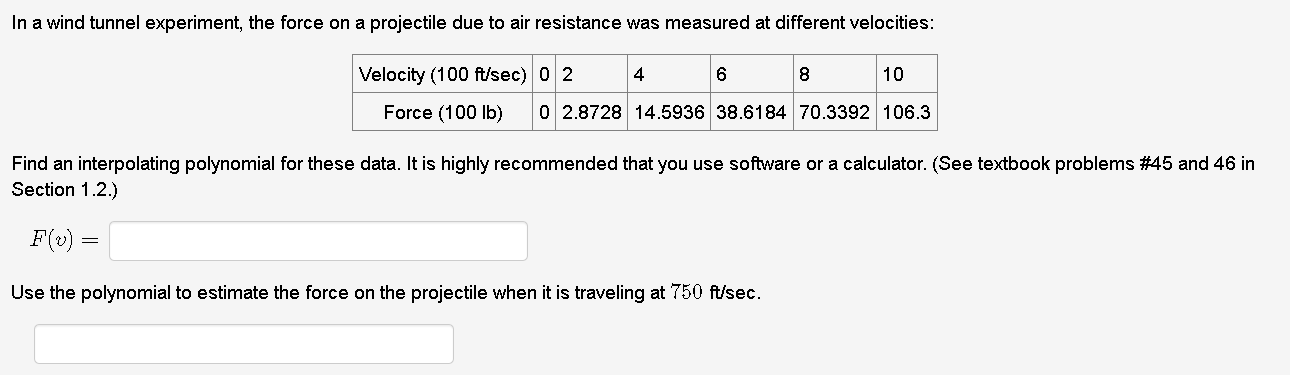 Solved Find the interpolating polynomial p for the data | Chegg.com