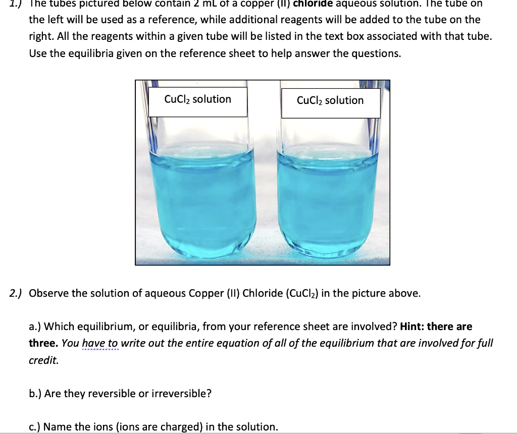 In the following experiment you will observe an | Chegg.com
