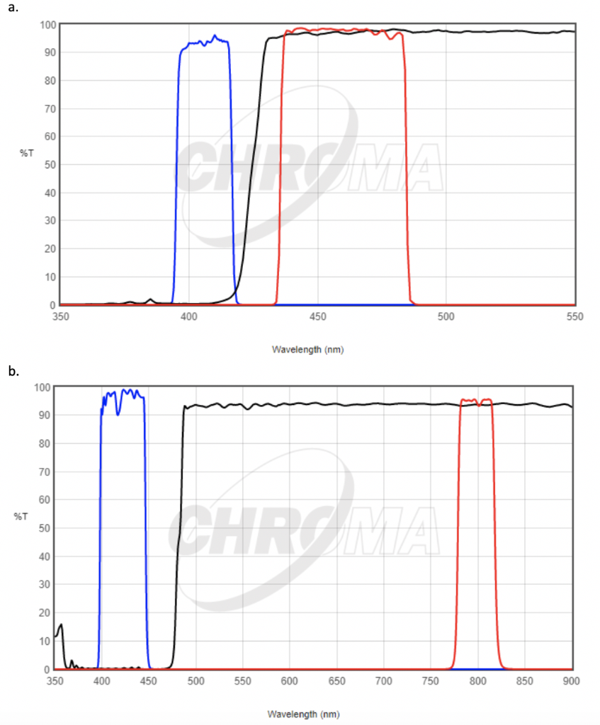Solved The following graph represents excitation and | Chegg.com