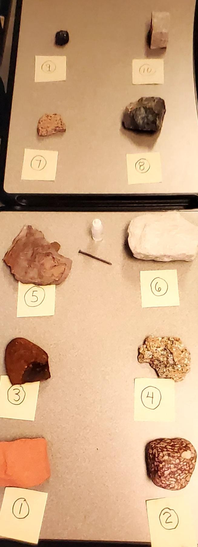 Solved What are the names of each sedimentary rock(Use the | Chegg.com