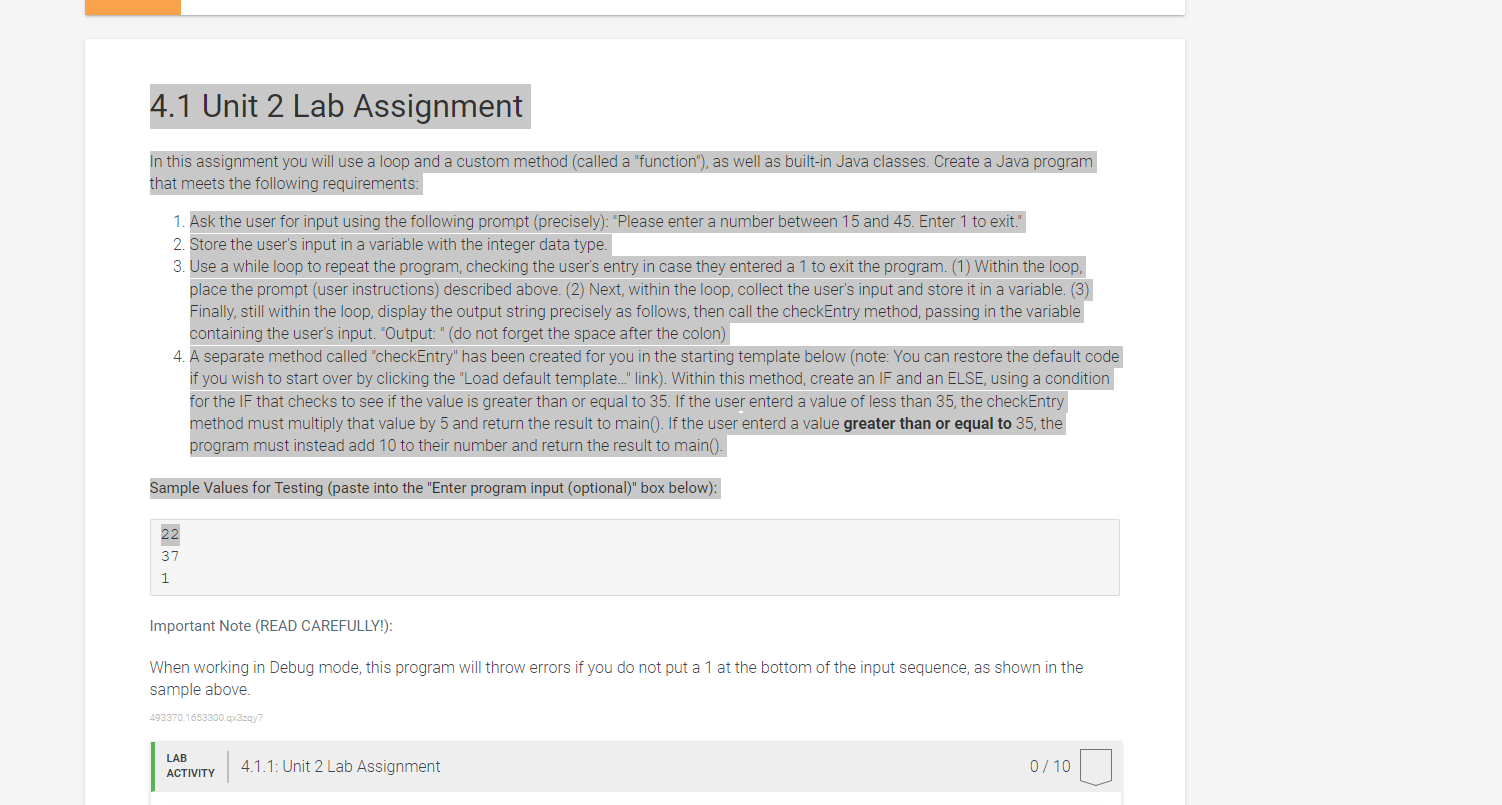4.1 Unit 2 Lab Assignment In this assignment you will | Chegg.com
