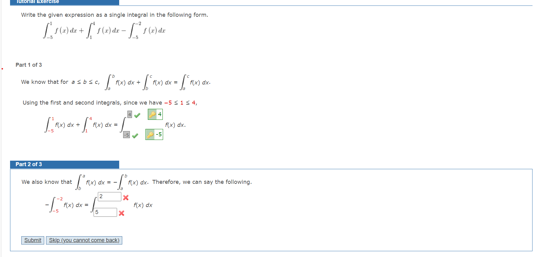 Solved Write the given expression as a single integral in | Chegg.com