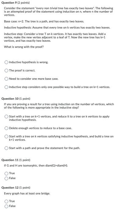 Solved Question 9 (2 points) Consider the statement "every | Chegg.com
