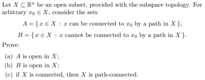 Solved Let X CR" be an open subset, provided with the | Chegg.com