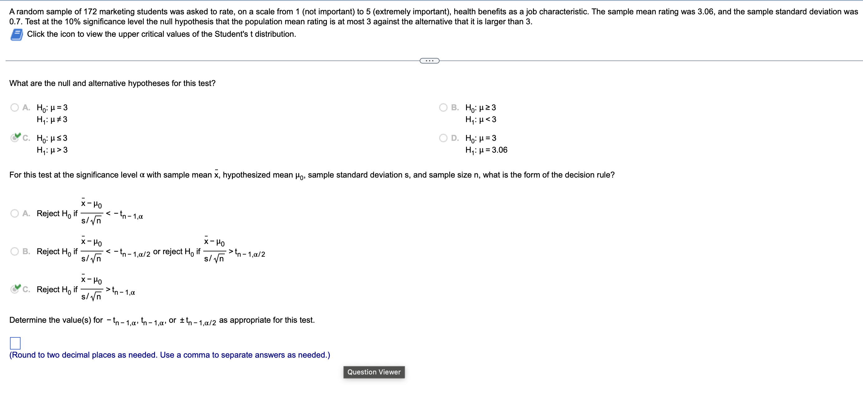 Solved A. ﻿Reject H0 ﻿if (x‾)-μ0sn2