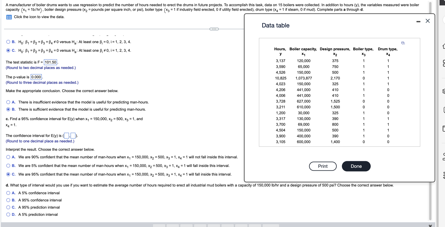 Click the icon to view the data. Data table B. | Chegg.com