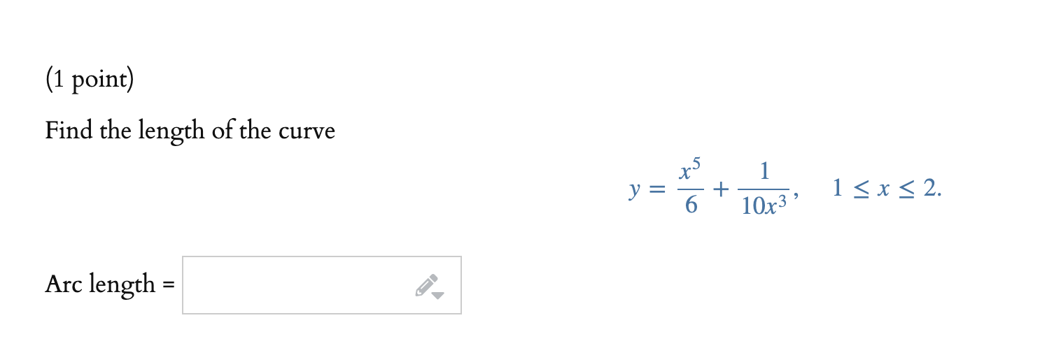 Solved Find the length of the curve defined by y = 6x3/2 – 5 | Chegg.com