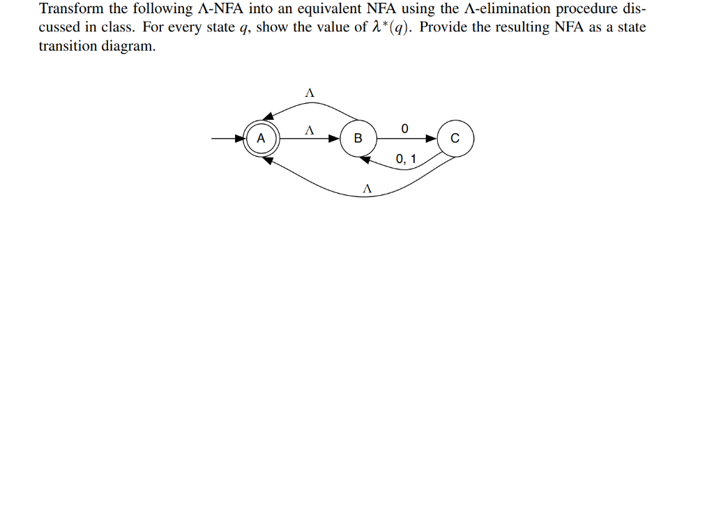 Solved Consider the following nondeterministic finite state | Chegg.com