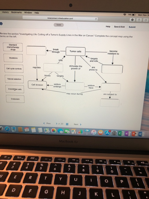 Solved 74% Mon Nov 2 History Bookmarks Window Help Help | Chegg.com