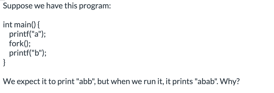 Solved Suppose we have this program: int main() { | Chegg.com