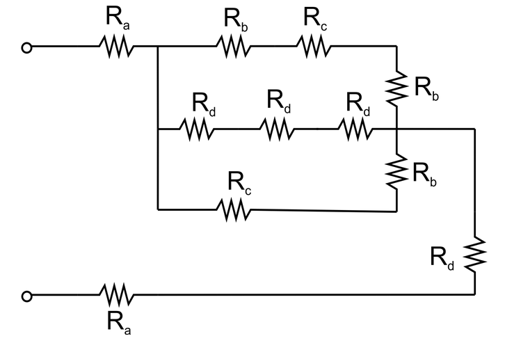 Solved Calculate the equivalent resistance of the following | Chegg.com