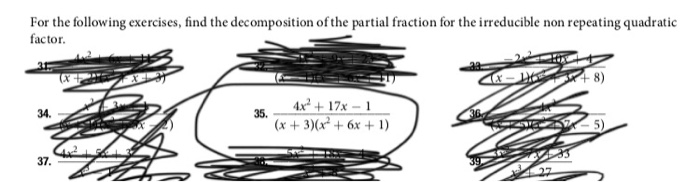 Solved For the following exercises, find the decomposition | Chegg.com