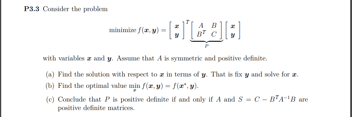 Solved P3.3 Consider the problem | Chegg.com