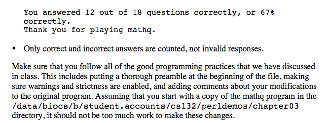 This is your first Perl programming project. The | Chegg.com