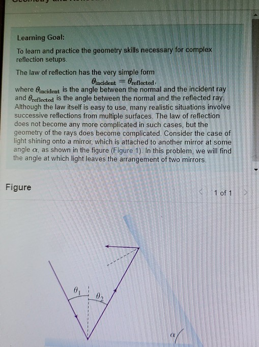 Solved Learning Goal: To learn and practice the geometry | Chegg.com