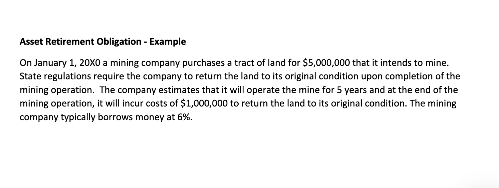 Asset Retirement Obligation - Example On January 1, | Chegg.com