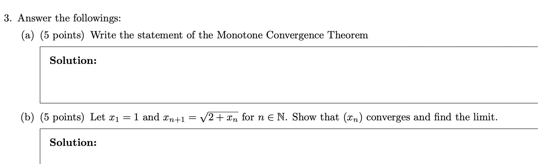 Solved 3. Answer the followings: (a) (5 points) Write the | Chegg.com